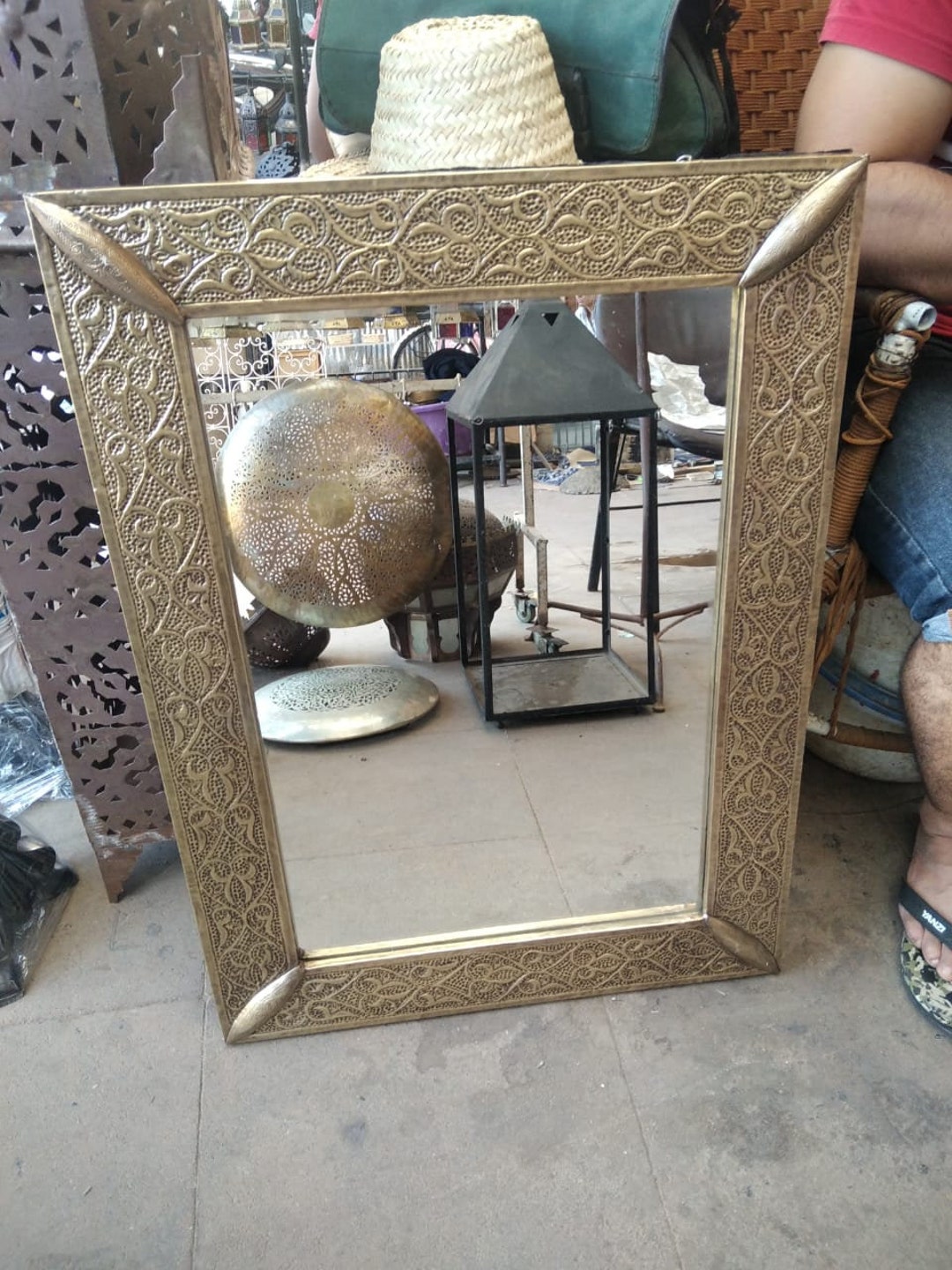Moroccan Decor , Moroccan Mirror, Wall Mirror Moroccan Brass Gold ...