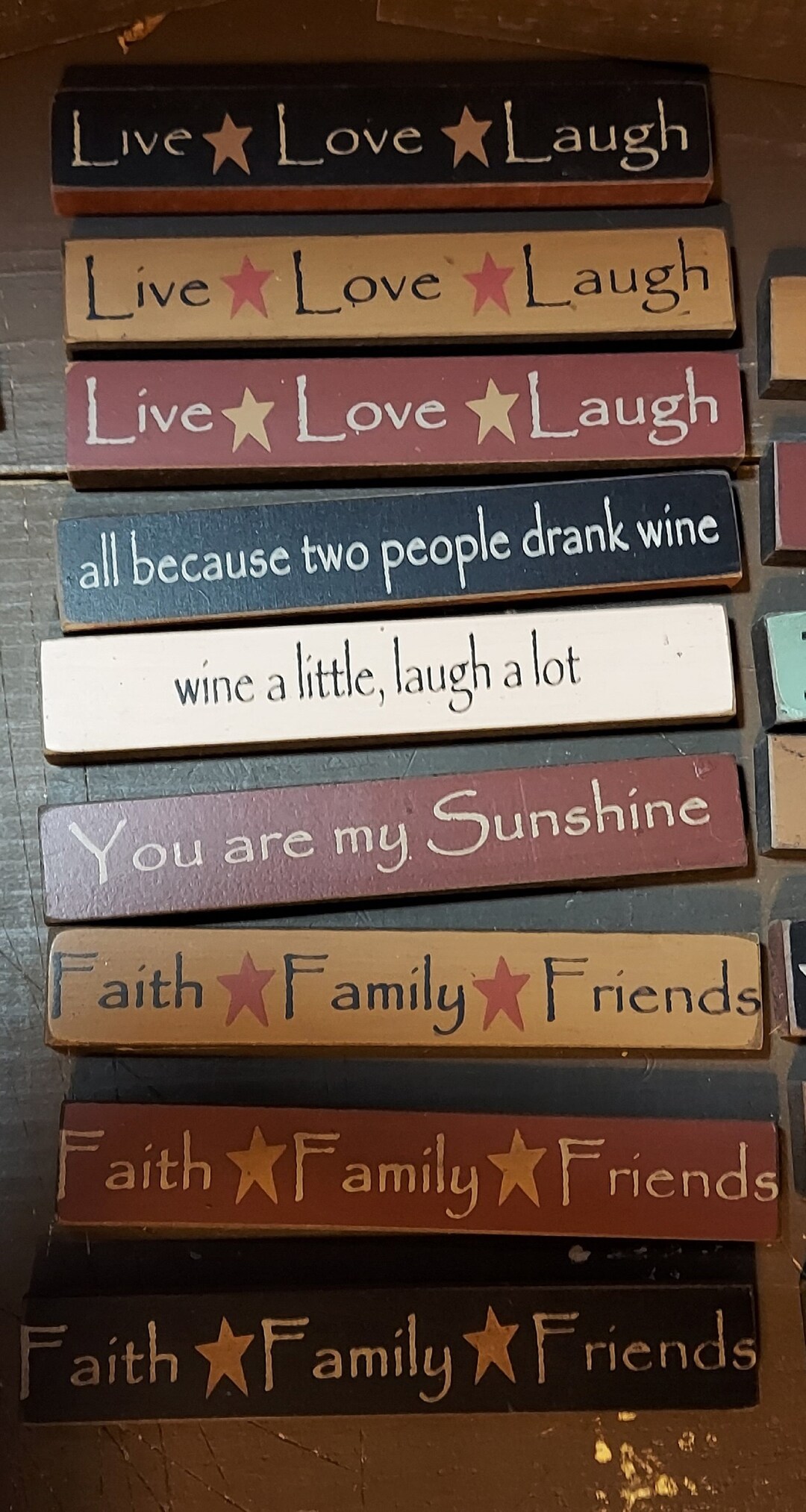 Small Block Signs Shelf Sitters - Etsy