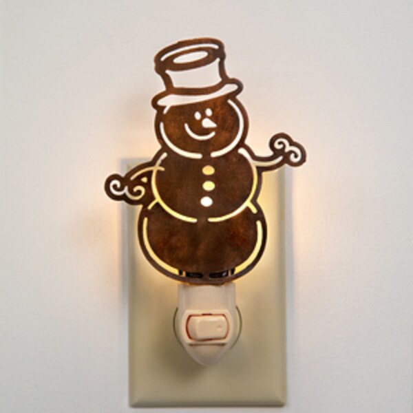 Snowman Night Light - Etsy