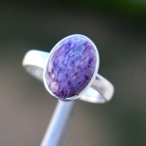 Charoite Ring - Etsy