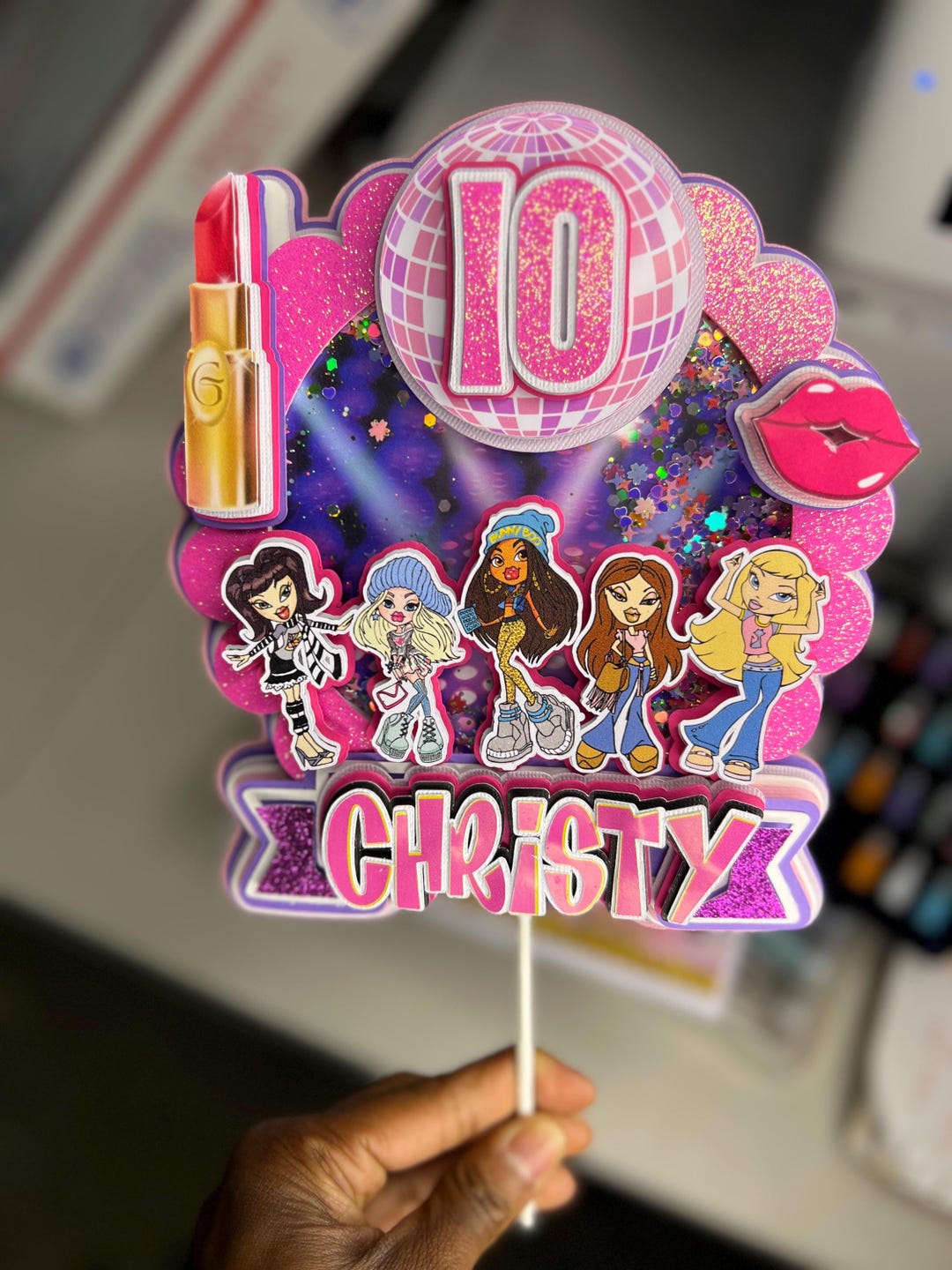 Bratz Party Inspired, Custom First Birthday Cake Topper | Personalized ...