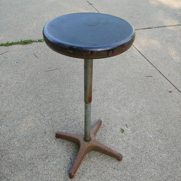 Cast Iron Base Stool - Etsy