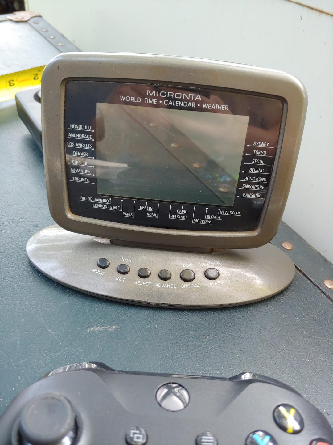 Vintage Micronta World Clock Desktop Clock See Thru Clear Digital 1980s ...