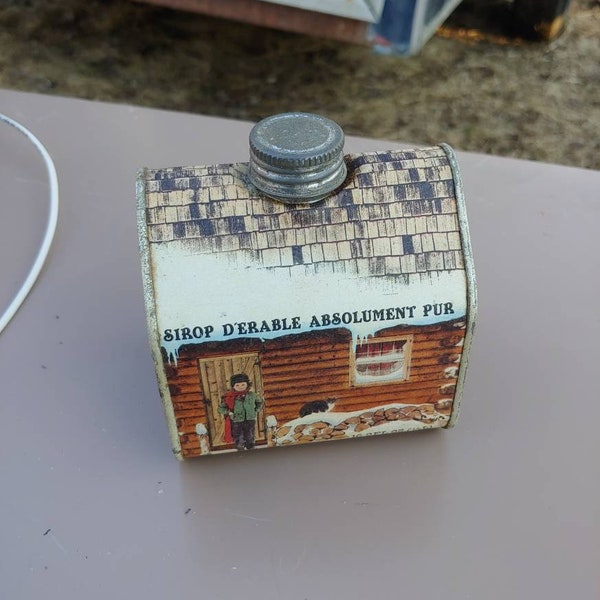Log Cabin Maple Syrup Tin - Etsy