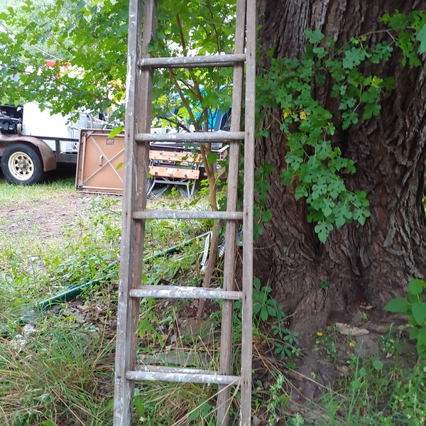 Antique Wood Ladder - Etsy
