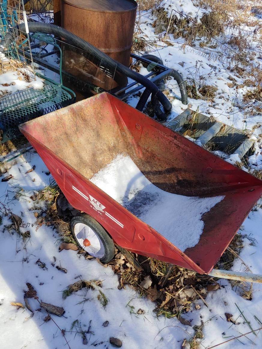 Vintage Garden Cart Wheel Barrel 1950s Ace Hardware Wheeled Wagon Large Size Nice Shape Etsy