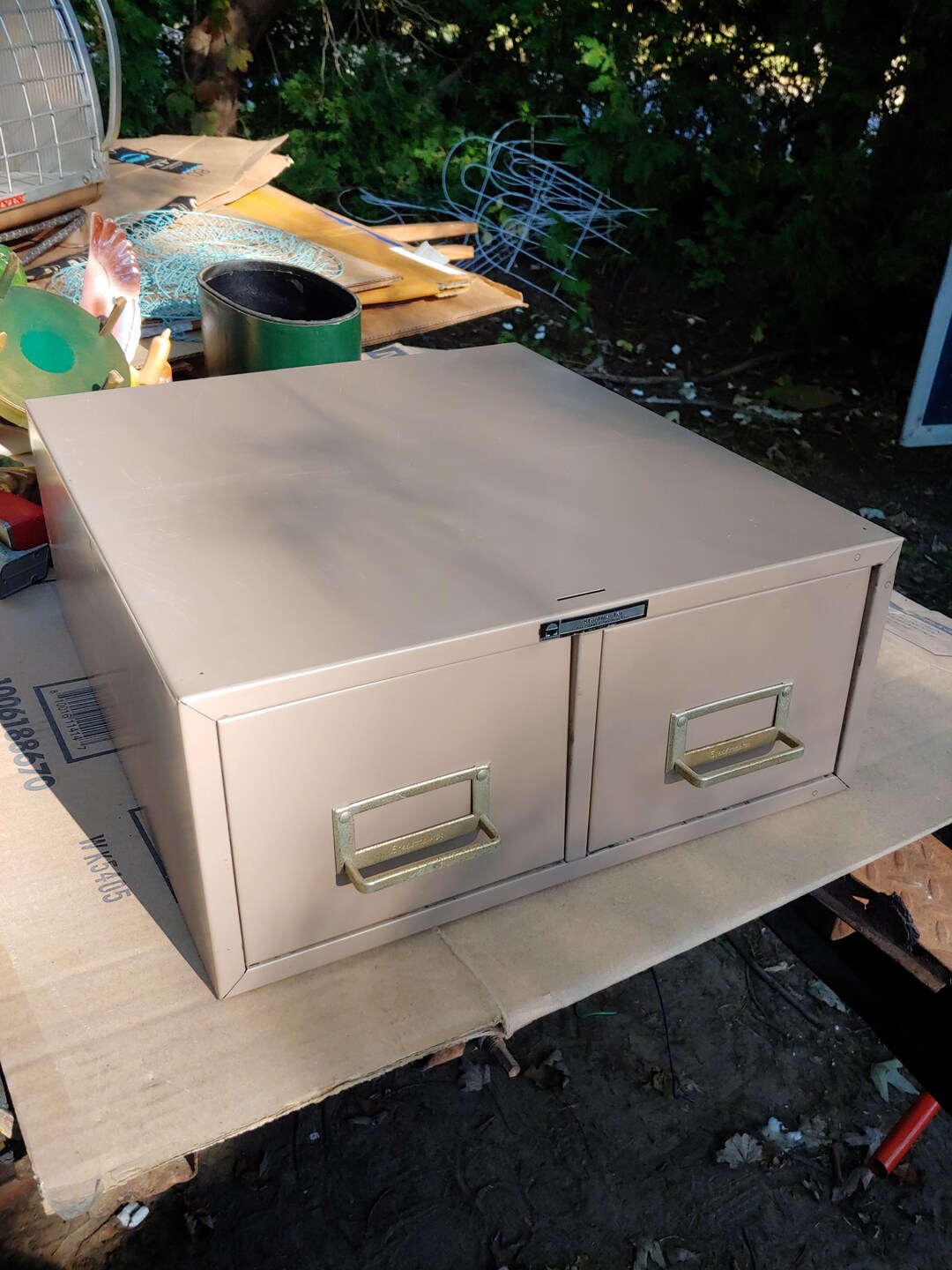 File Drawer Cabinet Box Two Drawer File Drawers Heavy Duty Mid Century ...