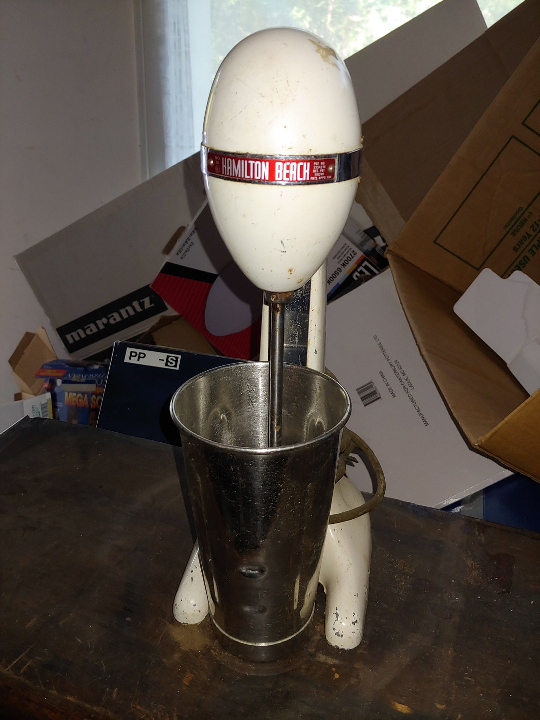 Vintage 1950s Hamilton Beach Shake Master Mixer With Original Stain ...