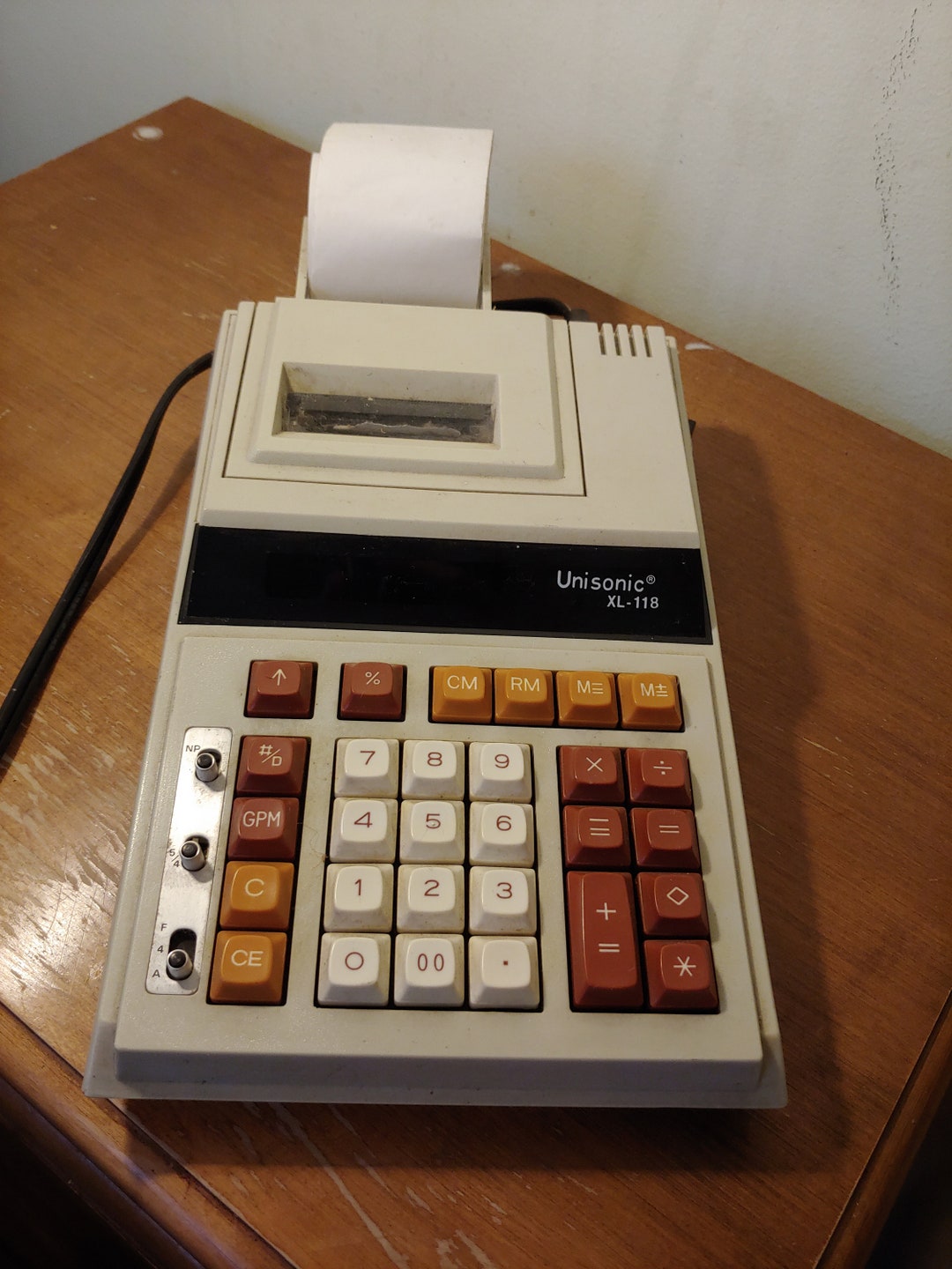 Vintage Unisonic XL-118 Electronic Printing Calculator Adding Machine ...