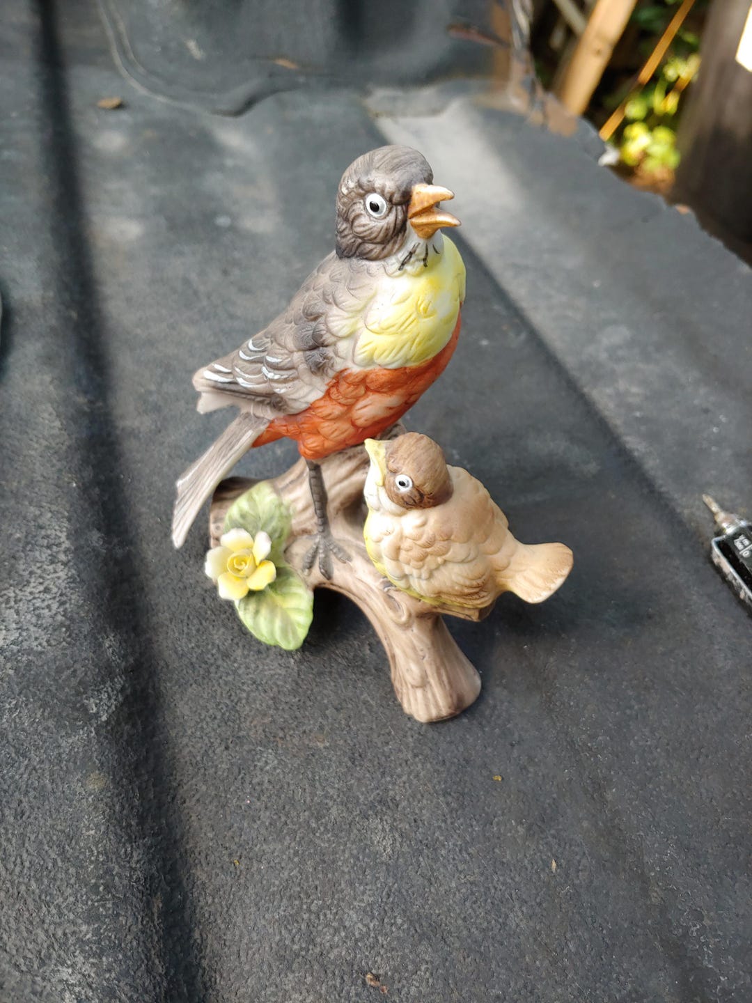 Vintage Sadek Robin Birds Figurines Statue Forest Scenery - Etsy