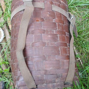 RARE Antique AMERICAN Adirondack Gathering Trapper Woven Basket ...