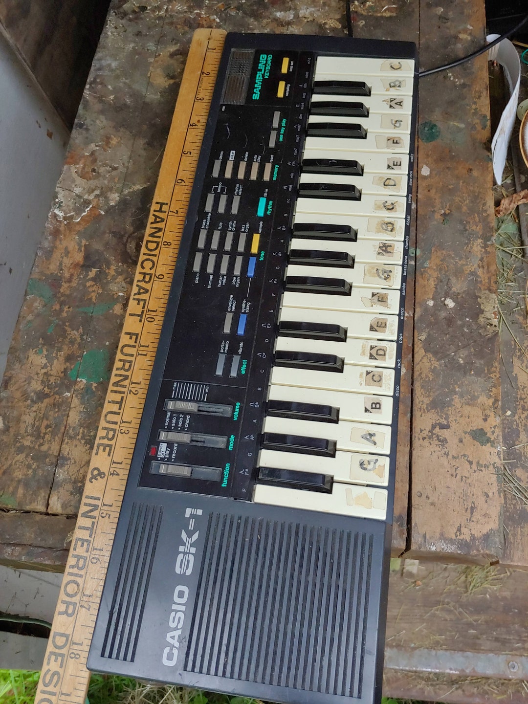 Casio SK-1 Portable Sampling Keyboard Vintage Polyphonic Sampler - Etsy