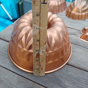 Vintage Copper Bundt Cake Pan/vintage Cake Pan/vintage Baking Tins ...