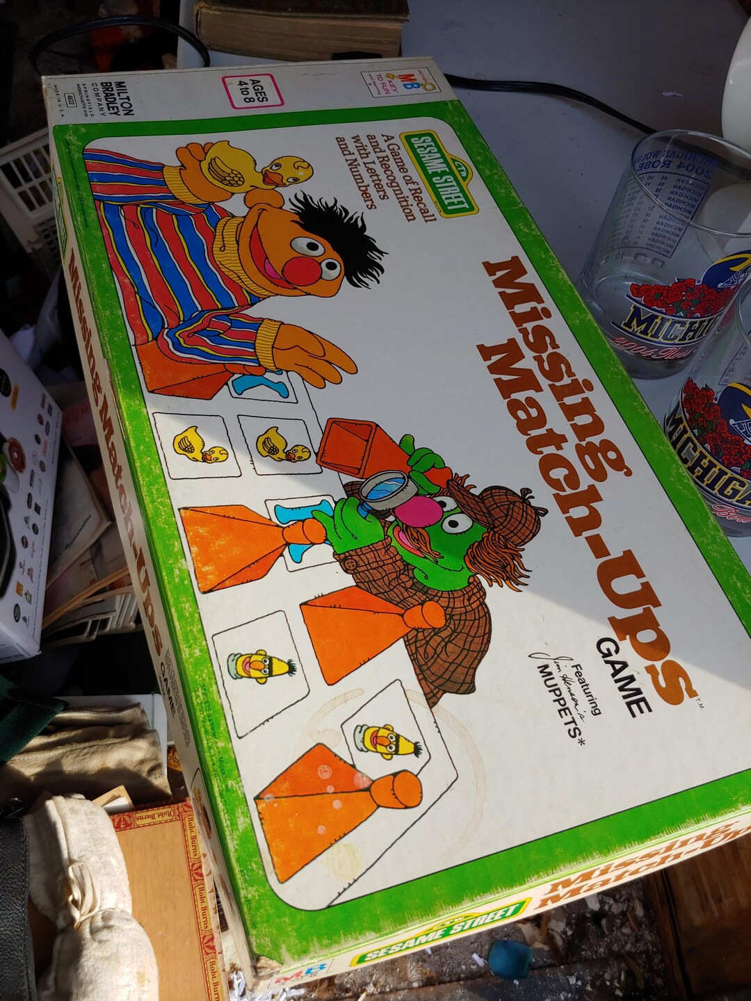 Vintage 1976 Sesame Street “missing Match Ups” Board Game Complete - Etsy