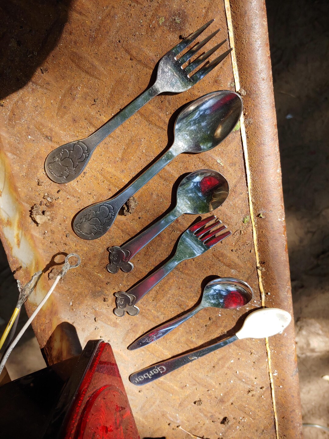 Vintage Baby Silverware Set of 6 Paddington Bear Mickey Mouse Gerber - Etsy