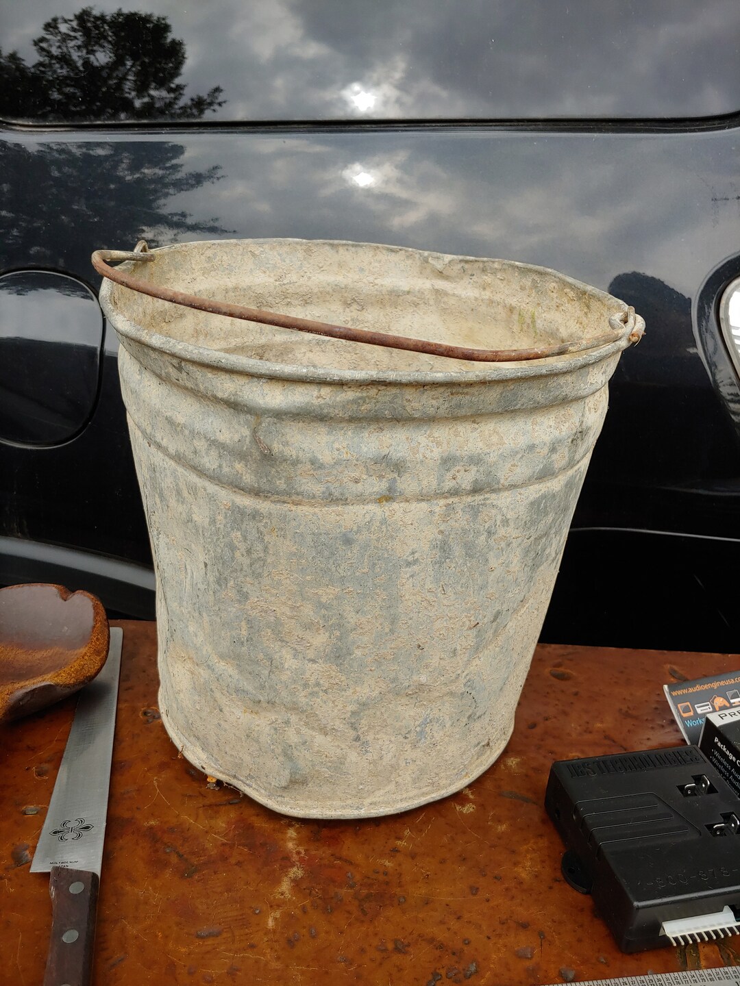 Bucket Galvanized Metal Bucket West Virginia No 15 Antique - Etsy