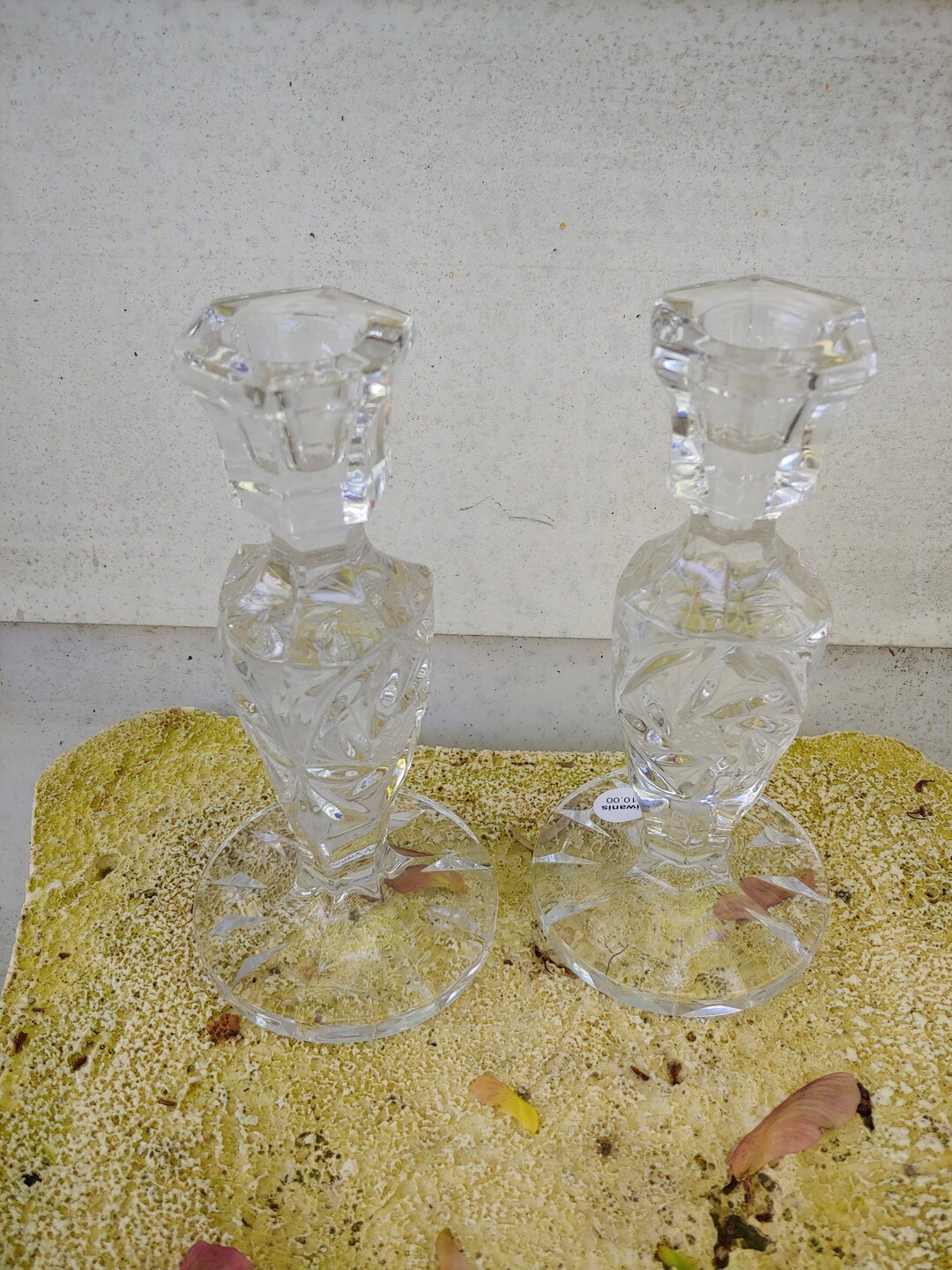 Vintage Handcut Lead Crystal Candlesticks Set of 2 Germany Ornate - Etsy