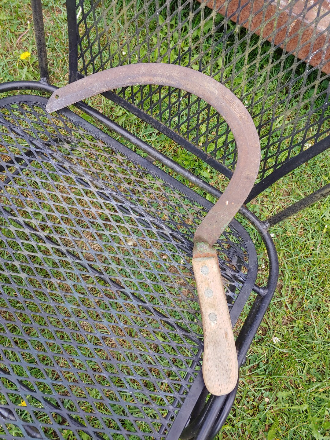 Vintage Village Blacksmith Sickle Farm Tool Hand Sickle Corn Halloween ...