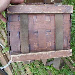 RARE Antique AMERICAN Adirondack Gathering Trapper Woven Basket ...