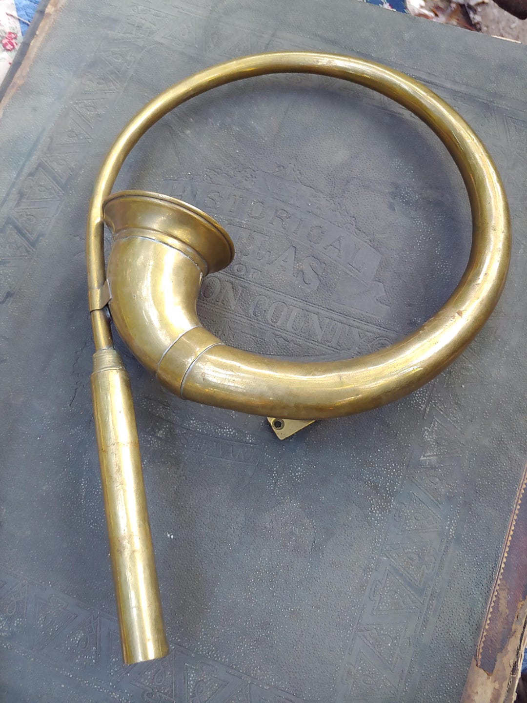 Vintage Brass Car Horn Beagle Horn Solid Brass - Etsy