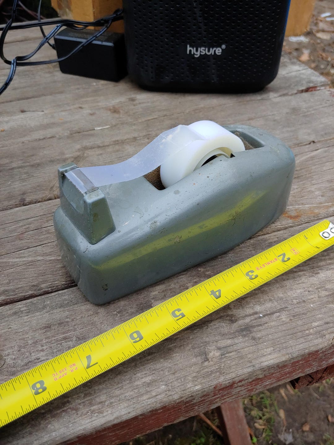 Vintage Scotch Desk Top Tape Dispenser C-20 Industrial Weighted Green ...