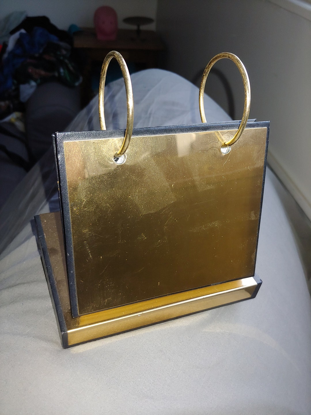 Vintage Picture Rolodex Brass 1960s Picture Holder Reel Spinning - Etsy