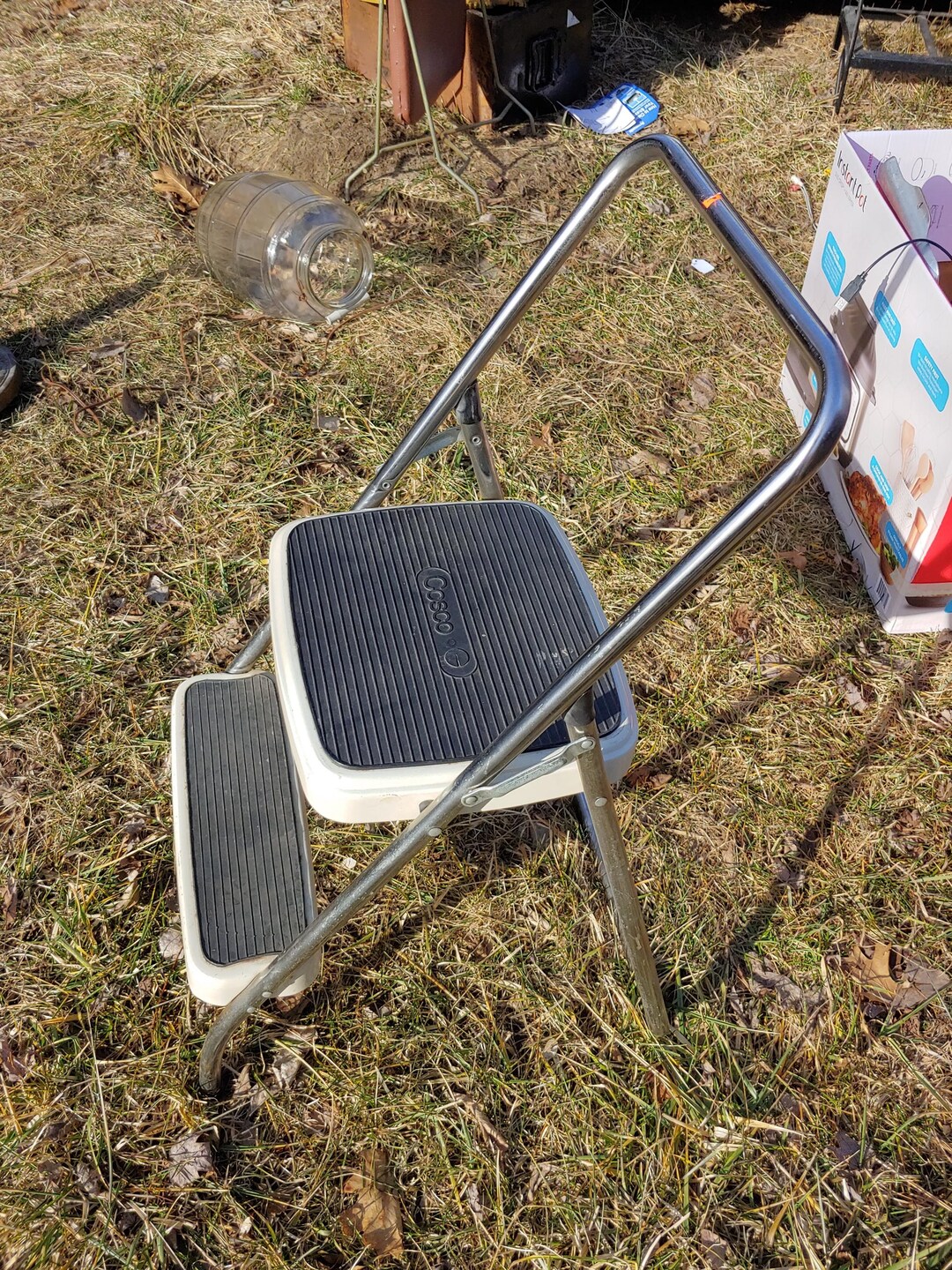 Vintage COSCO STEP STOOL 2 Step Folding Stool Chrome Retro Mcm - Etsy