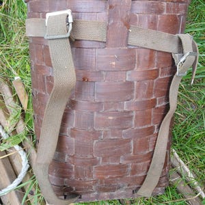 RARE Antique AMERICAN Adirondack Gathering Trapper Woven Basket ...