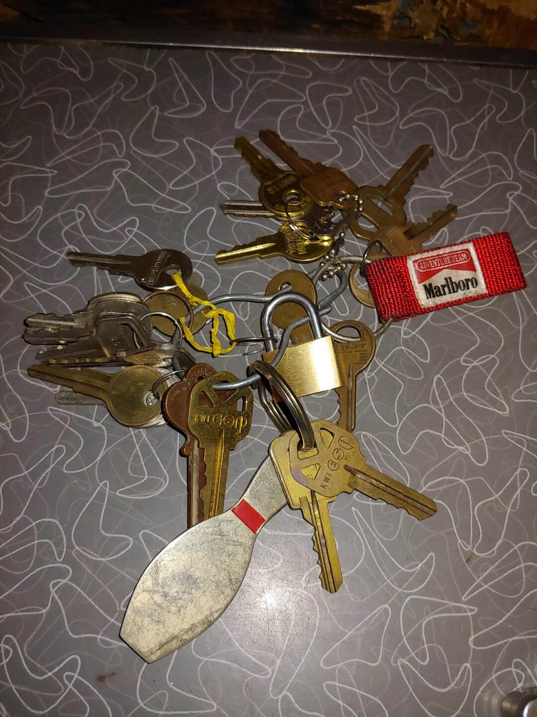 Vintage Landlord Keys Set Padlock Keys Room Keys Door Keys GM Key Old ...