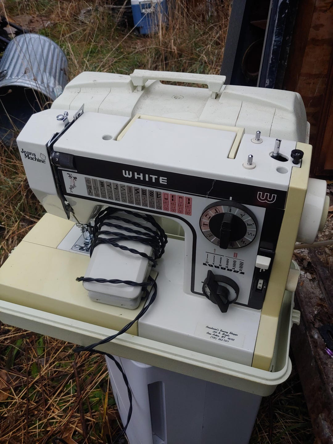 White Model 1088 Heavy Duty Zig Zag Sewing Machine Jeans Machine Made ...