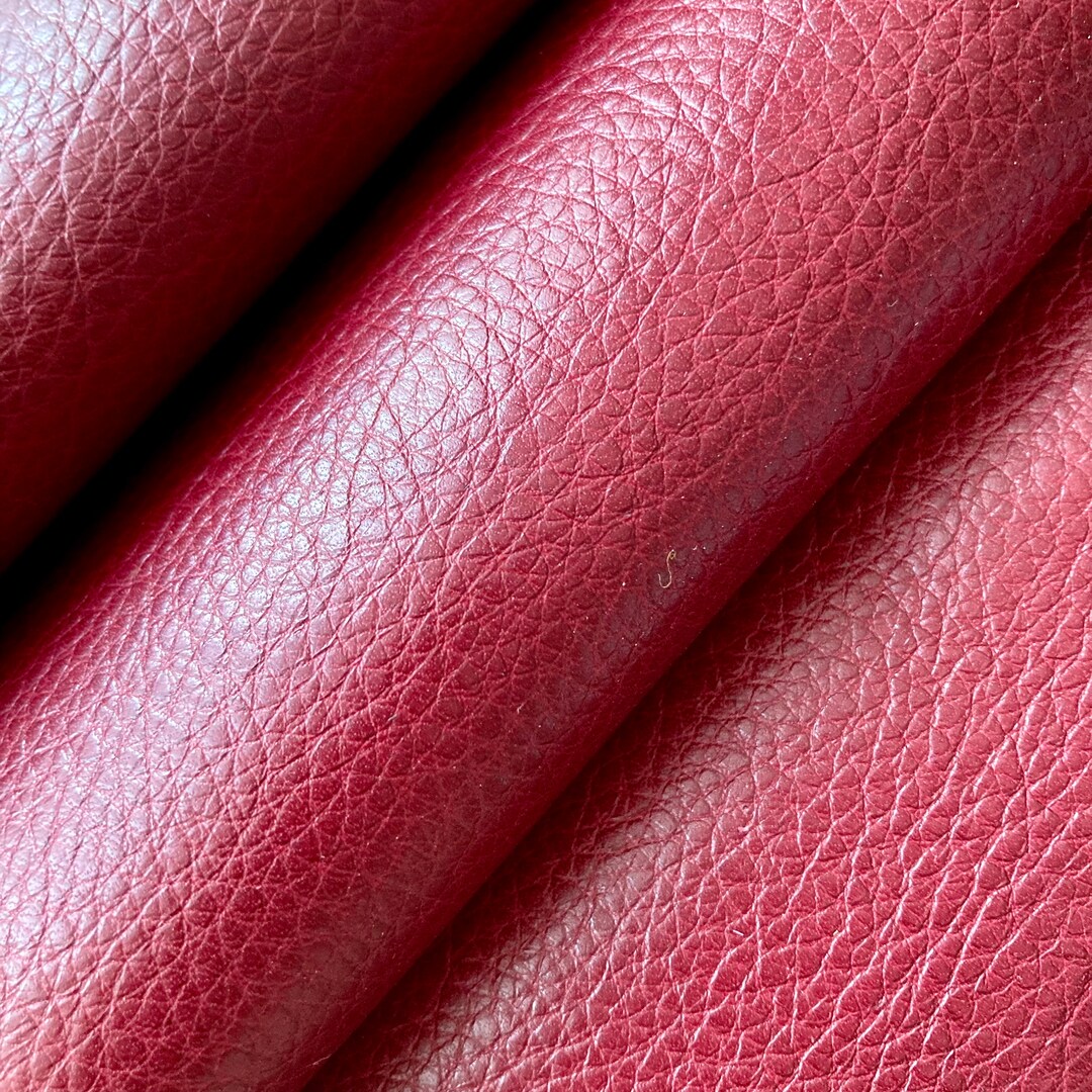 Premium Italian Red Natural Leather Sheets for Crafts and DIY High ...