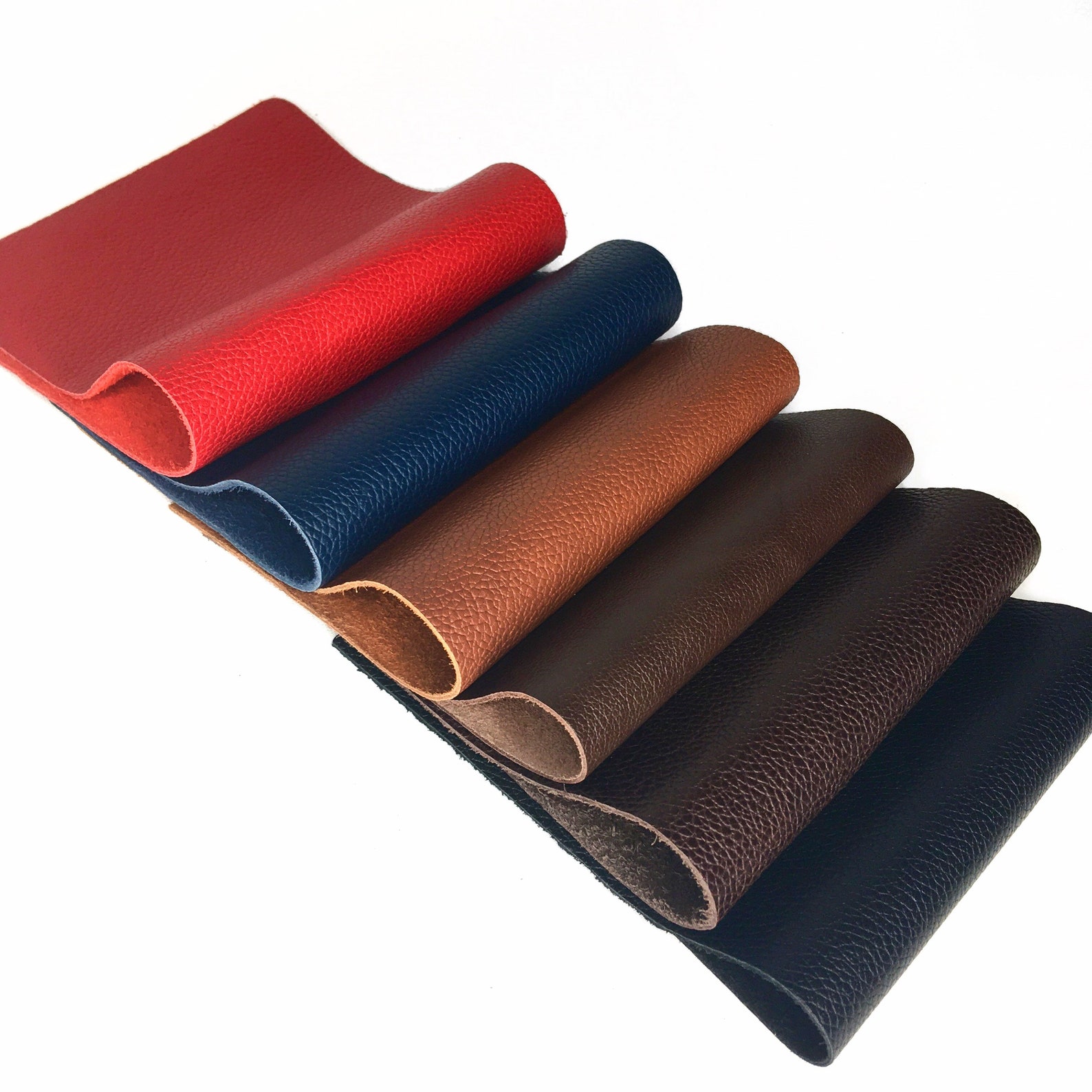 GENUINE COLOR LEATHER Sheets Flotter Leather Pebble Leather - Etsy