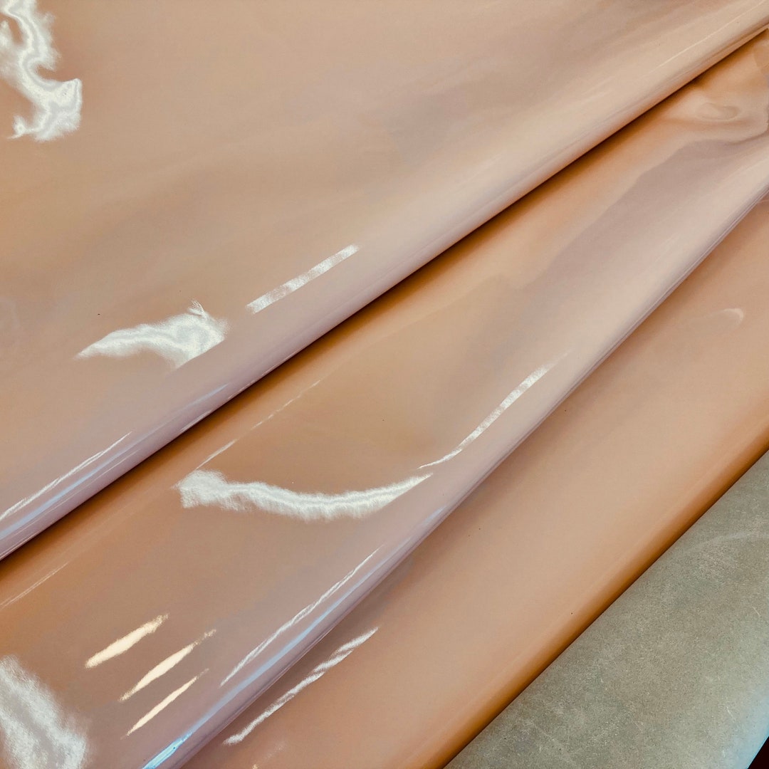 Vintage Rose Lacquer Leather Sheets: Shiny Patent Leather for Crafts - Etsy