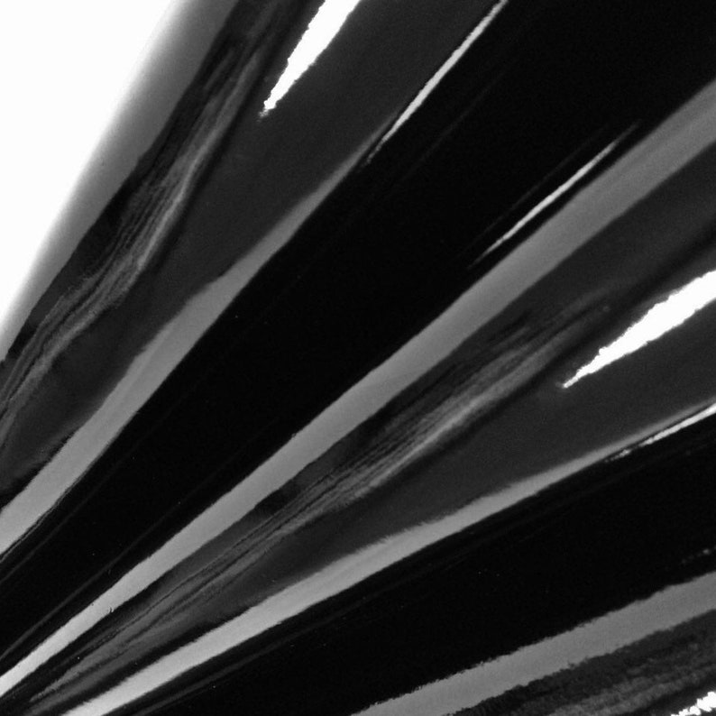 Lacquer Leather Genuine Leather Black Patent Leather Sheets | Etsy