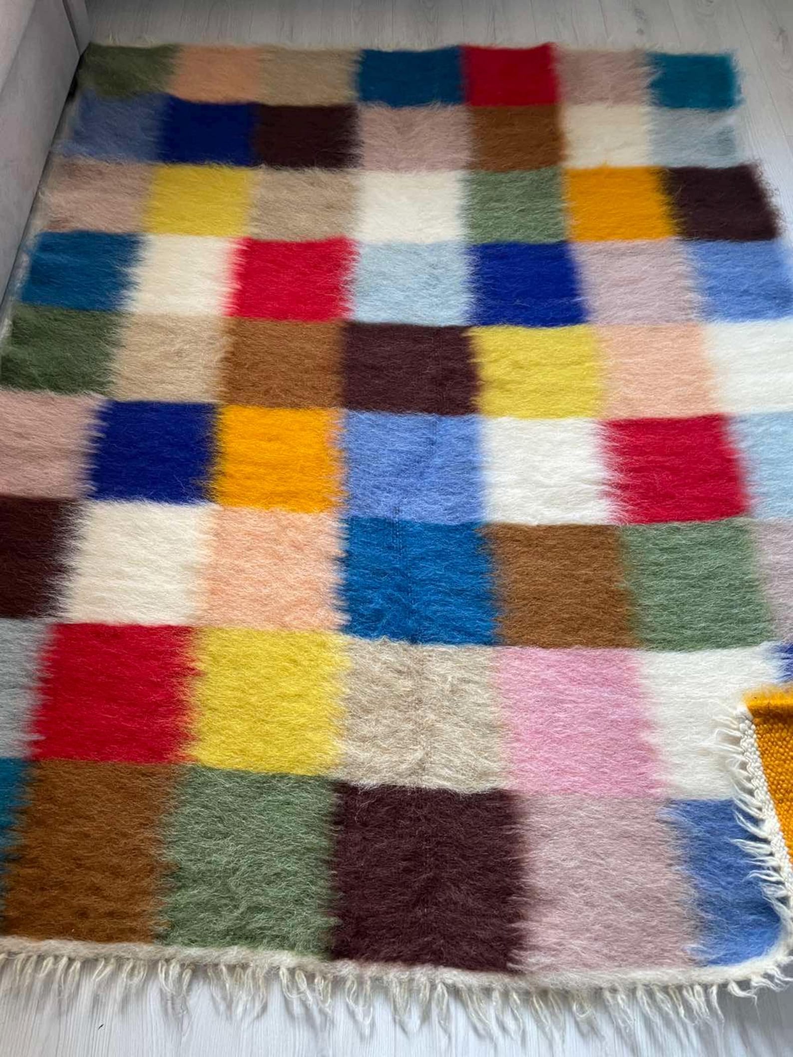 Hutsul Wool Blanket Lizhnyk, Throw Blanket, Woven Wool Art, Bedspread ...