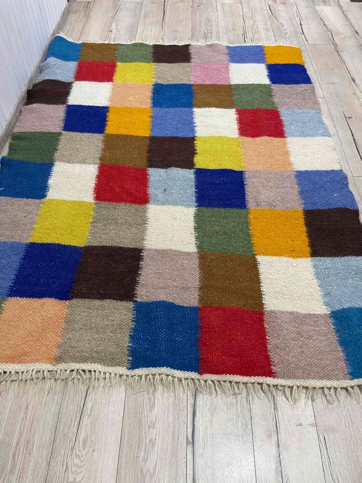 Hutsul Wool Blanket Lizhnyk, Throw Blanket, Woven Wool Art, Bedspread ...
