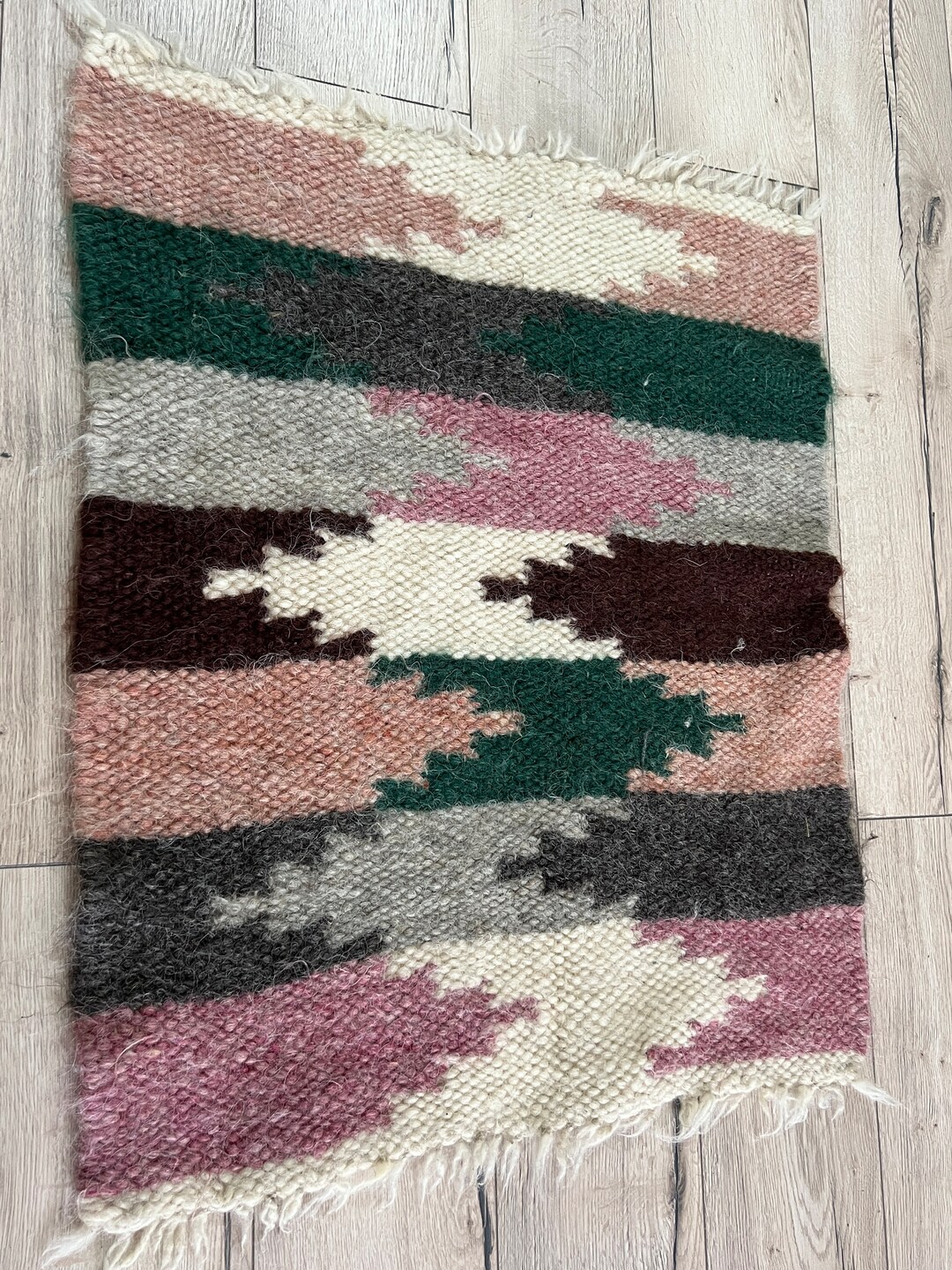 Natural Woven Carpet/floor Decor/throw Rug/wool Rug/ethnic Rug/felted ...