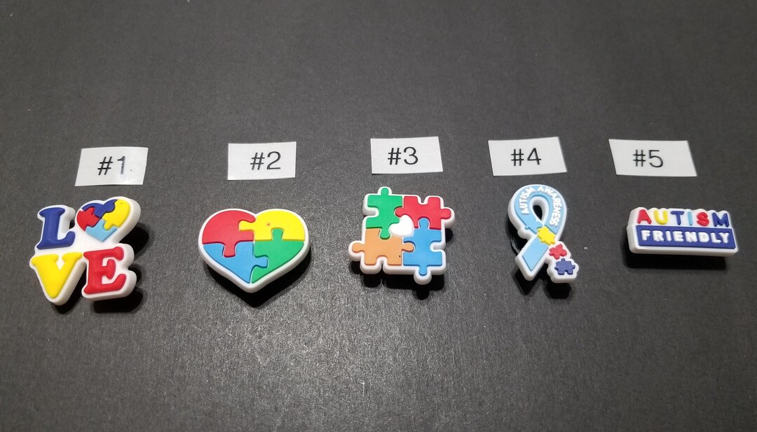 Autism Awareness Themed Croc Charms/ Autism Themed Croc Charms/jibbitz ...