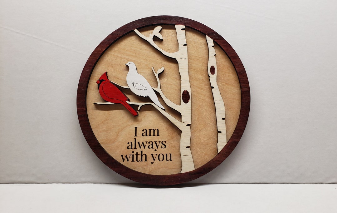 Cardinal/dove Memorial Plaque - Etsy