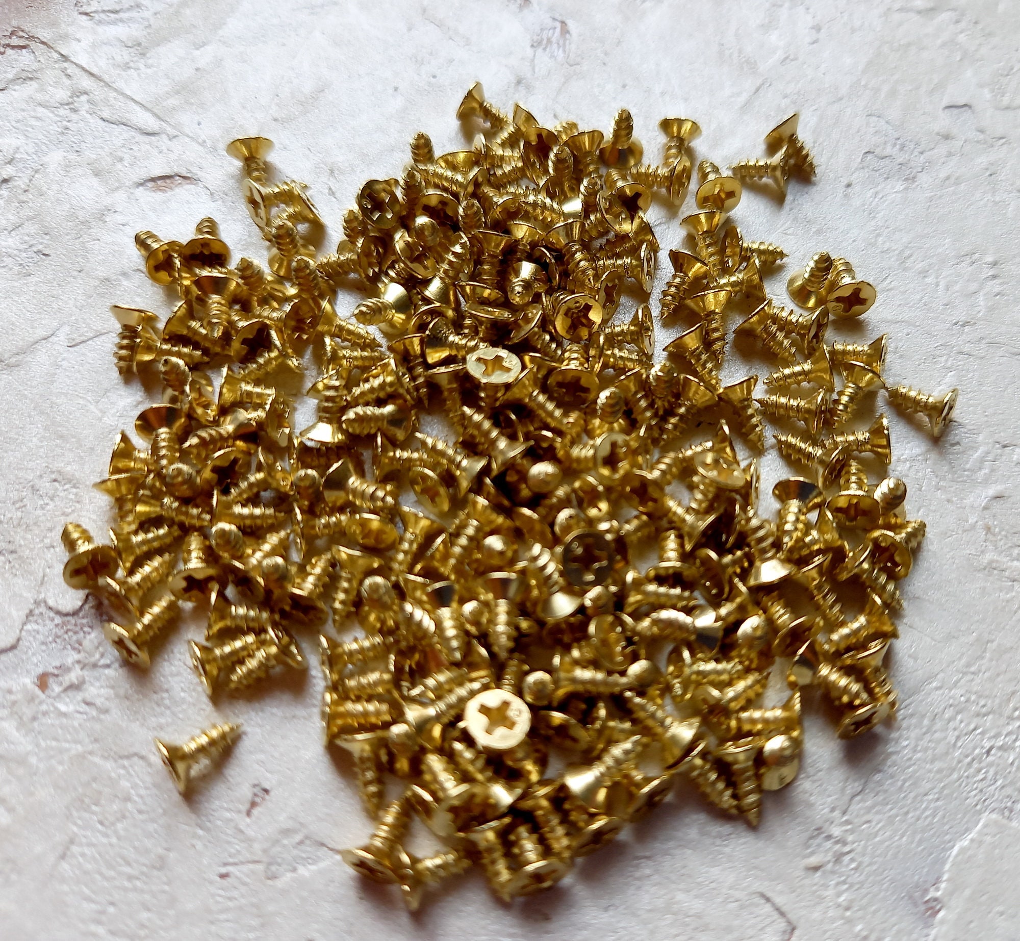2 X 5 Mm Miniature Screws 100 Psc Small Gold Screws Screws for Hinges ...