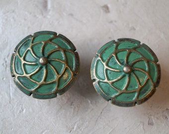 Green Cabinet Knobs - Etsy