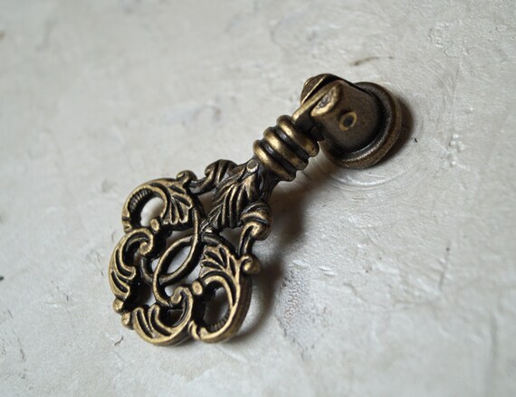 2.2 x 1.3 Victorian drawer pulls Antique cabinet | Etsy
