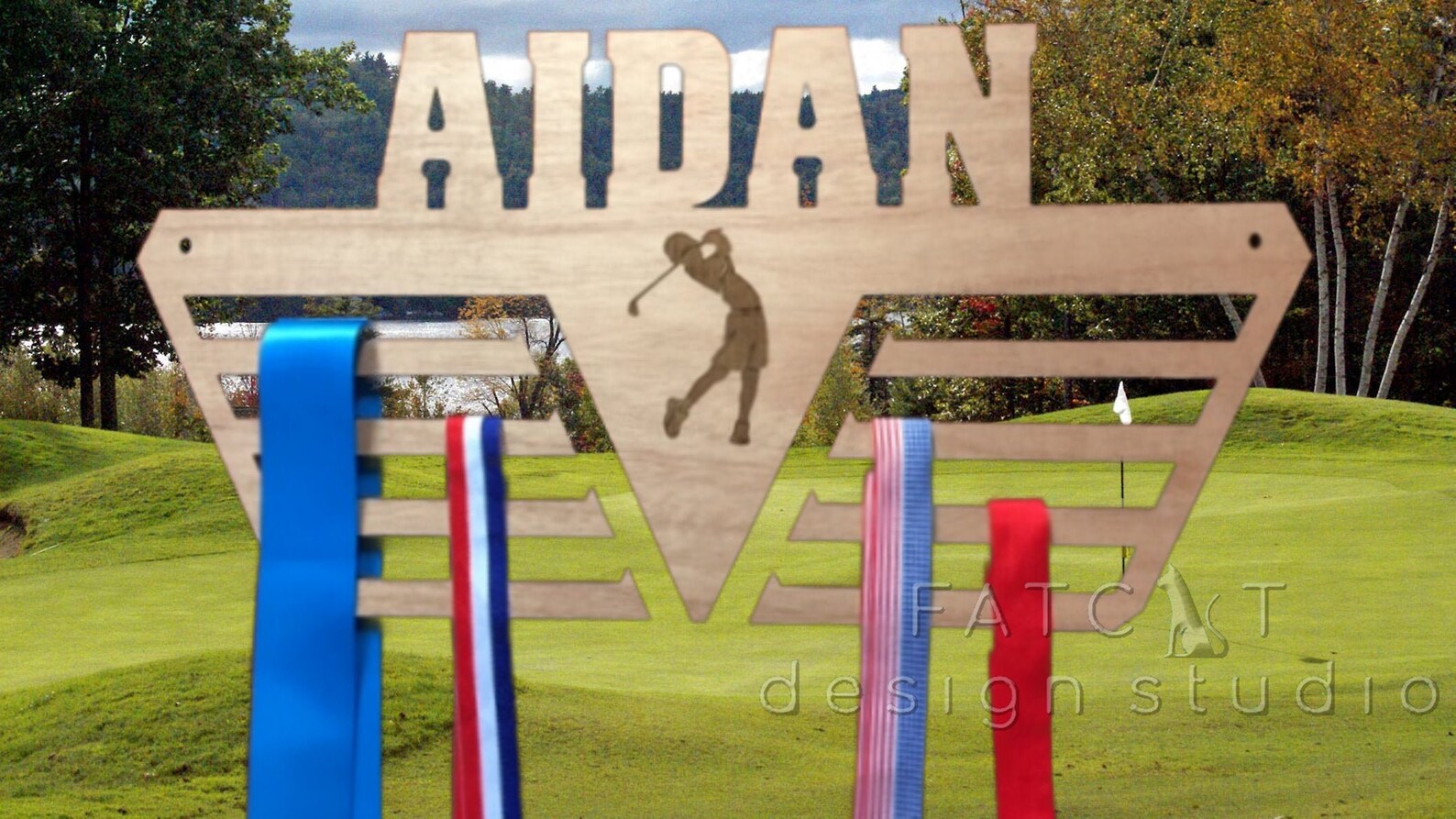 Personalized Golf Medal Holder - Etsy