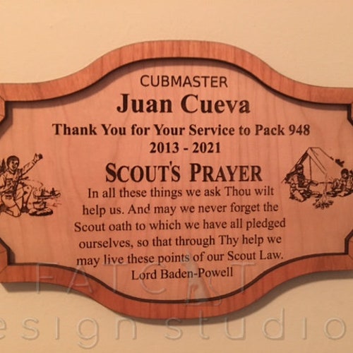 Honor the Achievement Journey of the Cub Scout Plaque 11x14 - Etsy