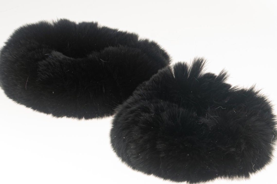 Fur Cuffs Fur Cuffs for Wrists Rabbit Fur Cuffs | Etsy