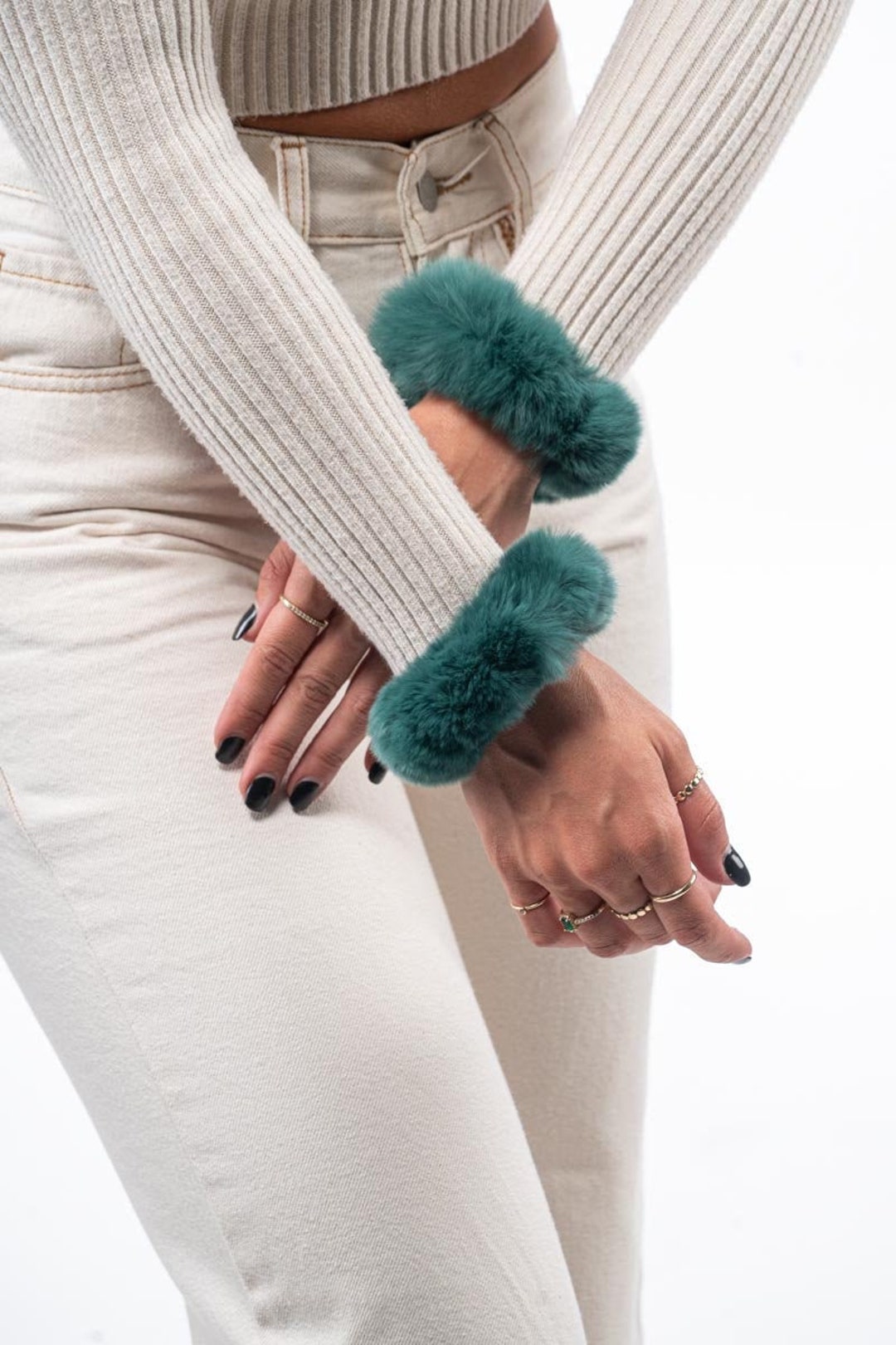 Fur Cuffs, Fur Cuffs for Wrists, Rabbit Fur Cuffs - Etsy