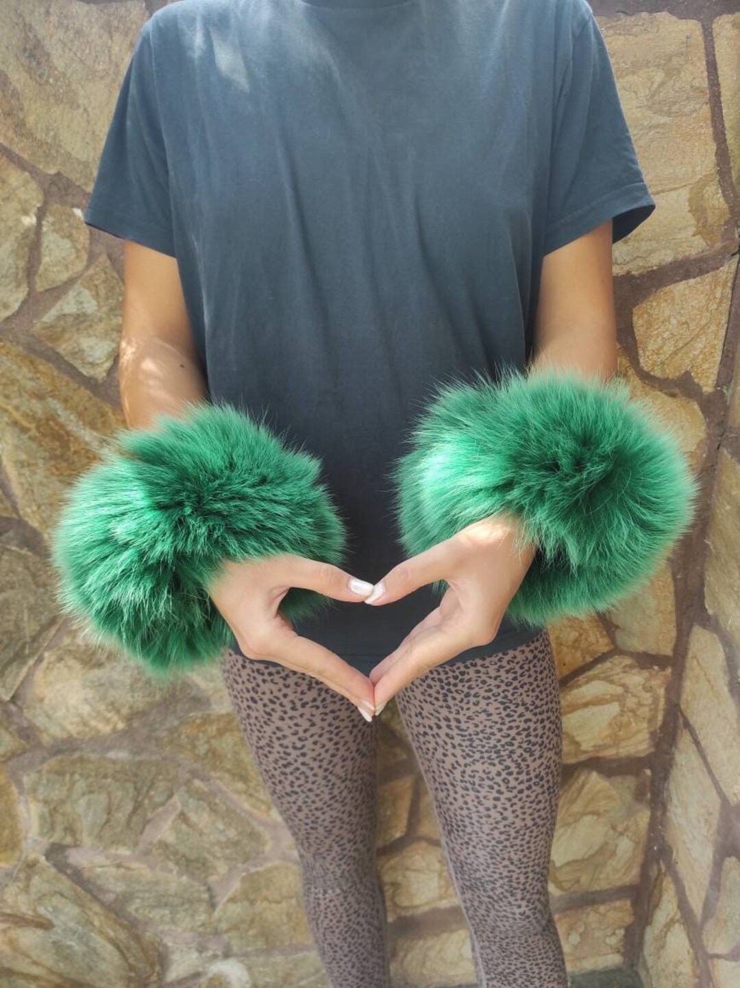 Fur Cuffs, Fur Cuffs for Wrists, Fox Fur Cuffs - Etsy
