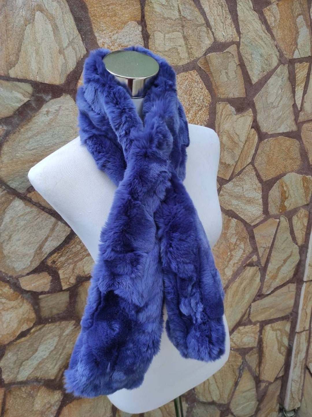 Fur Scarves, Fur Scarf Womens, Rex Rabbit Fur Scarf, Fur Collar - Etsy