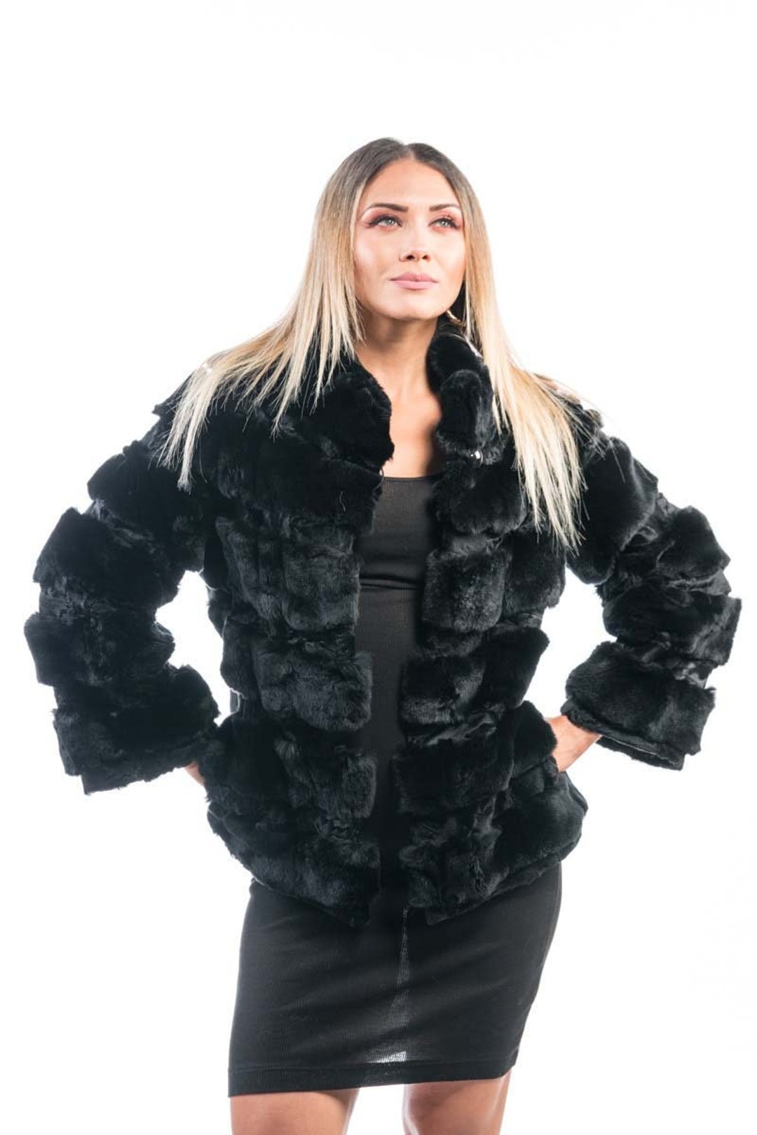 Luxurious Real Rabbit Fur Jacket for Women • Personalized Stylish ...
