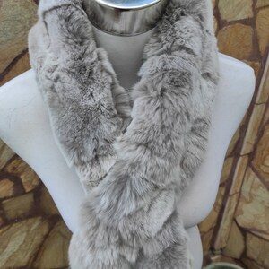 Fur Scarves, Fur Scarf Womens, Rex Rabbit Fur Scarf, Fur Collar - Etsy